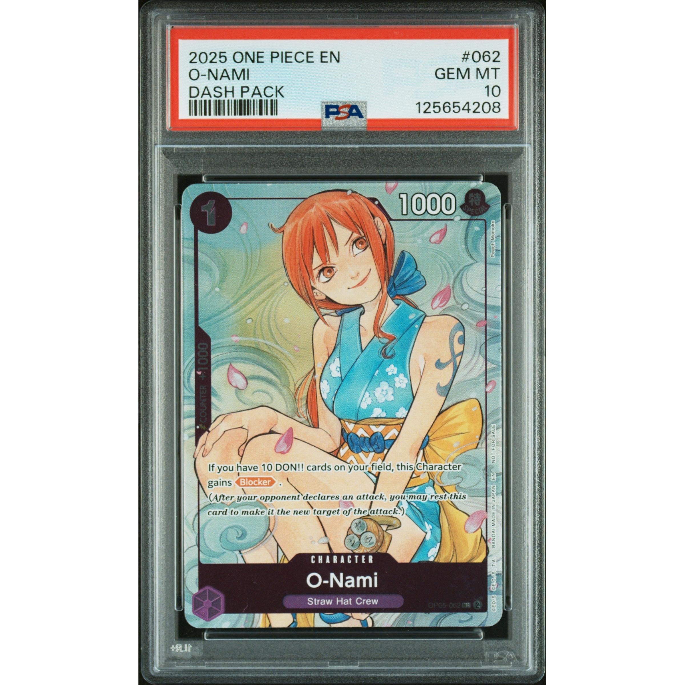 2025 ONE PIECE DASH PACK O-NAMI 062 PSA 10 – Kollecter
