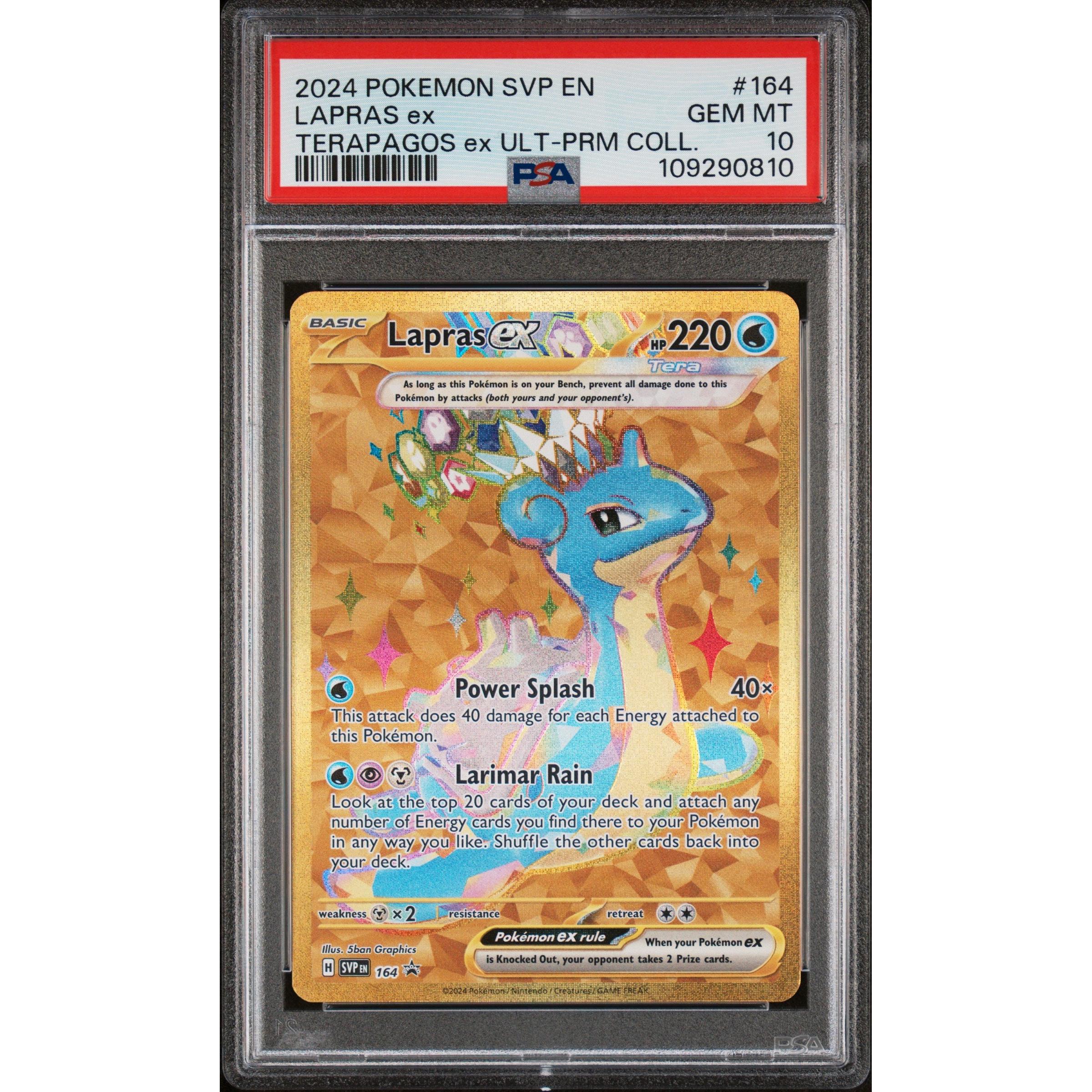 2024 POKEMON SCARLET VIOLET PROMO LAPRAS EX ULTRA PREMIUM COLLECTION S ...