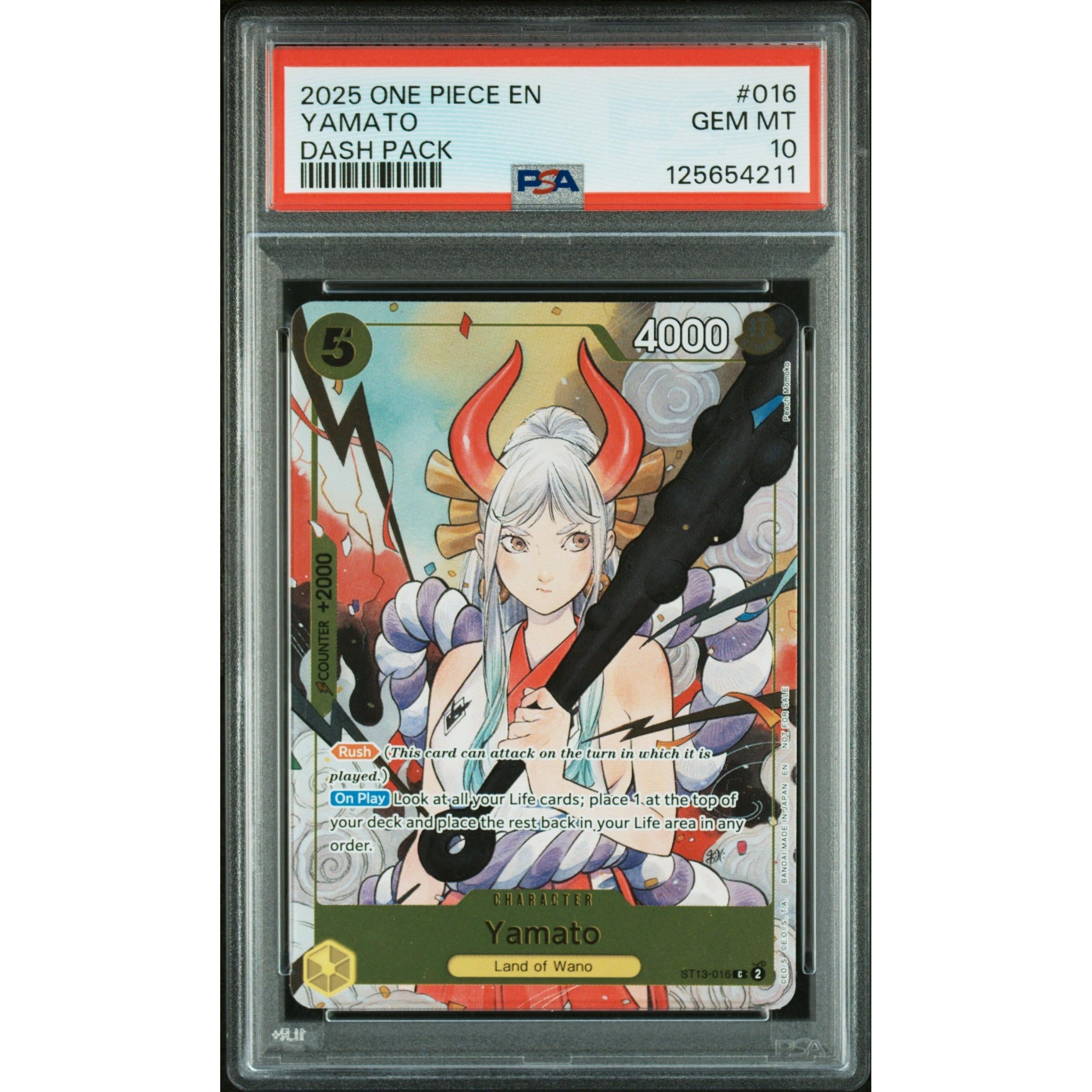2025 ONE PIECE DASH PACK YAMATO 016 PSA 10 – Kollecter