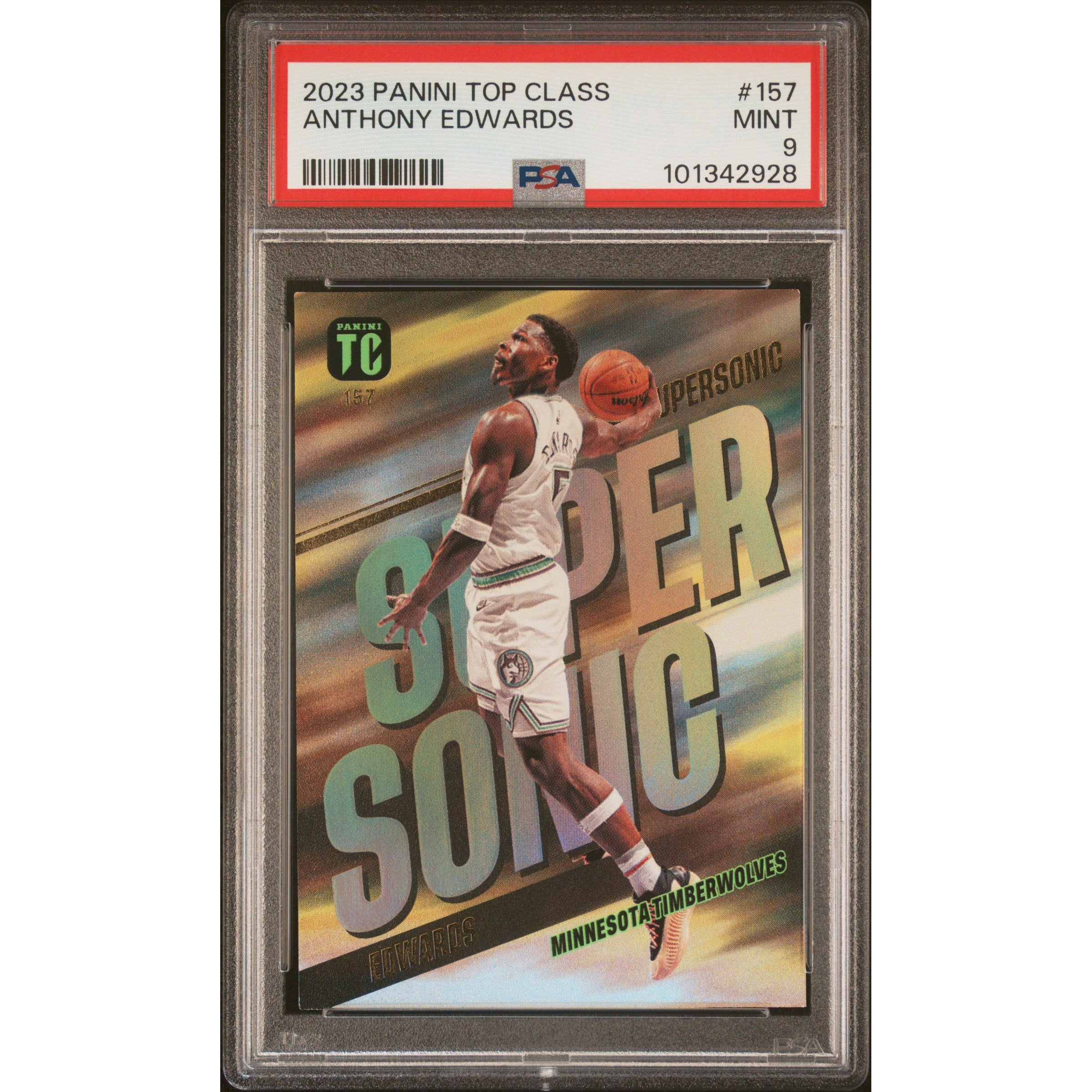2024 NBA PANINI TOP CLASS ANTHONY EDWARDS SUPER SONIC 157 PSA 9 – Kollecter